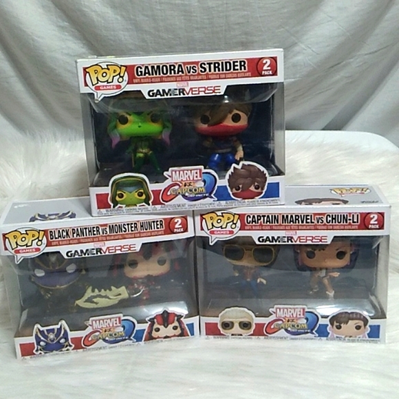 Funko | Toys | Nib Funko Pop Gameverse Bundle Of 3 2 Packs Of Marvel Vs ...